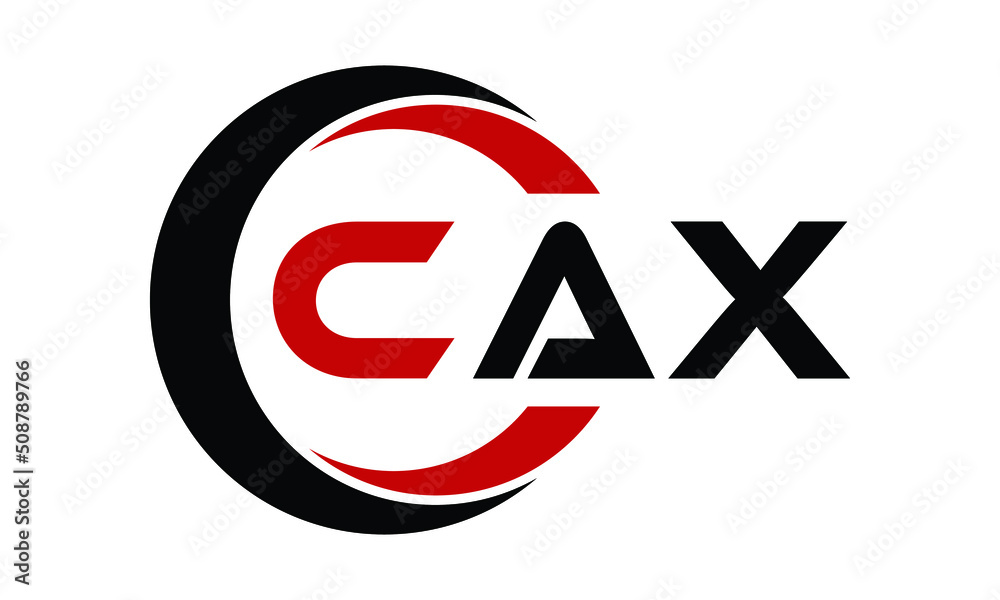 CAX swoosh three letter logo design vector template | monogram logo ...