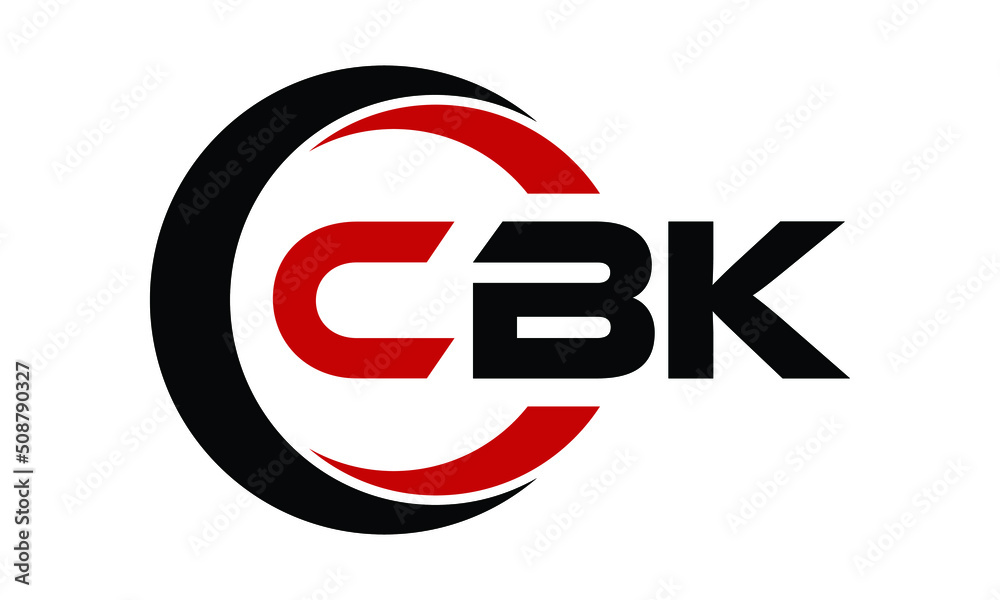 CBK swoosh three letter logo design vector template | monogram logo ...