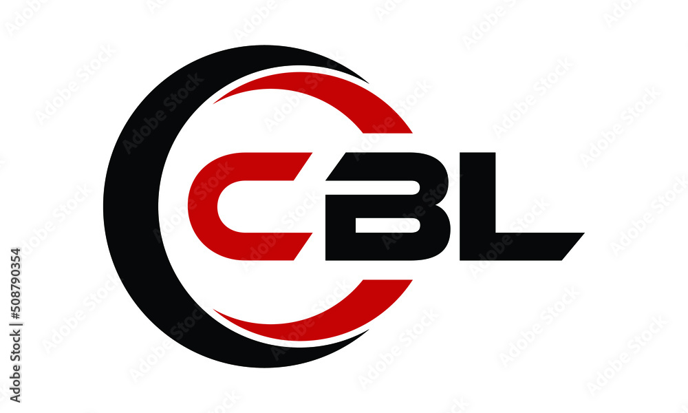 CBL swoosh three letter logo design vector template | monogram logo ...