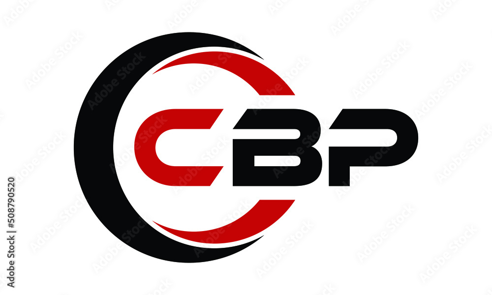 CBP swoosh three letter logo design vector template | monogram logo ...