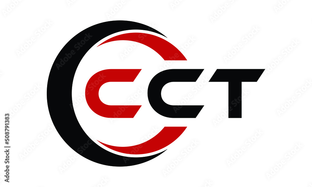 CCT swoosh three letter logo design vector template | monogram logo ...