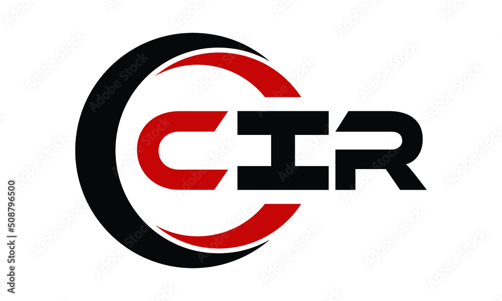 CIR swoosh three letter logo design vector template | monogram logo ...