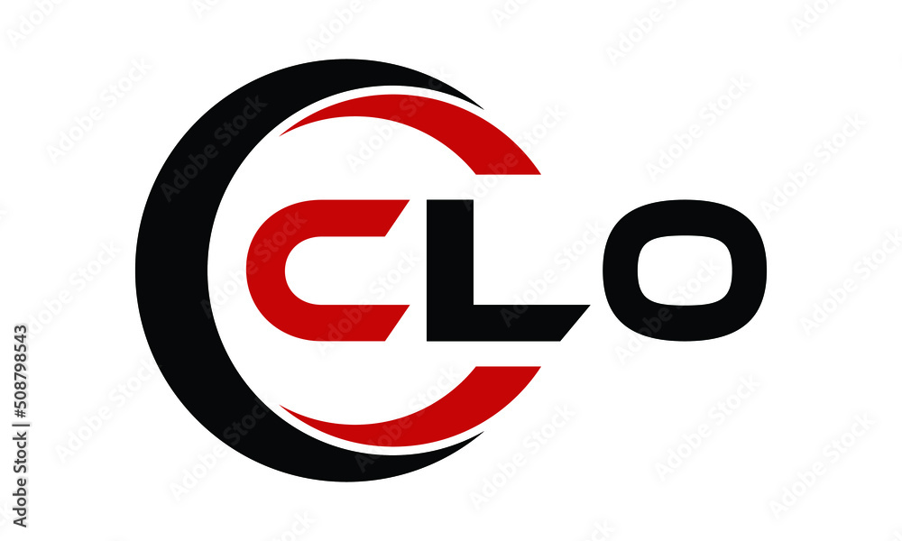 CLO swoosh three letter logo design vector template | monogram logo ...