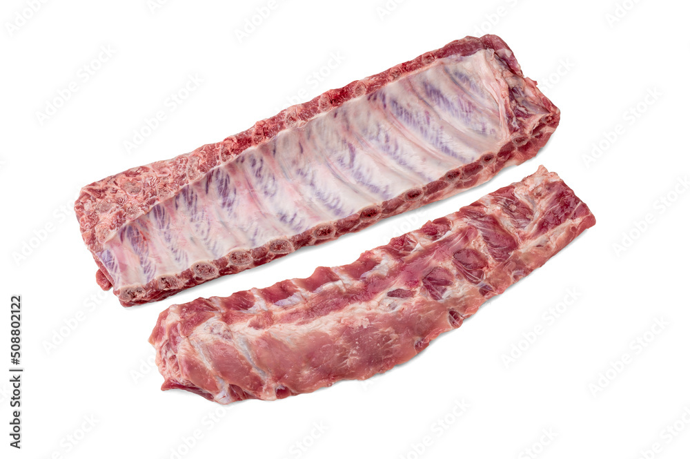 Photo & Art Print Raw meat, Whole raw pork ribs, Celt Studio