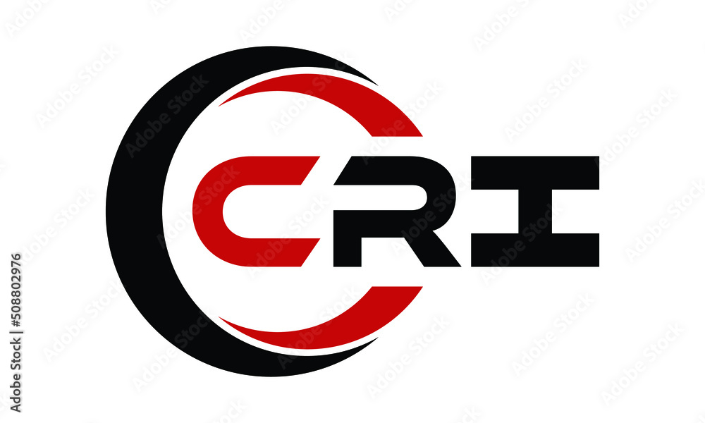 CRI swoosh three letter logo design vector template | monogram logo ...