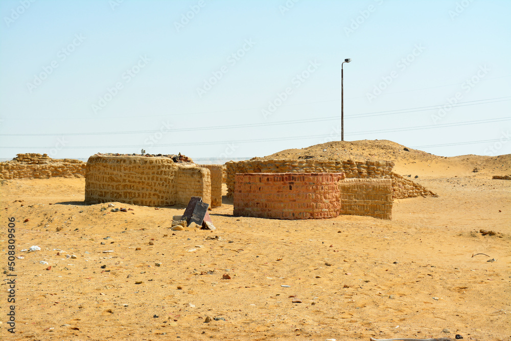 Prophet Moses Springs, Water wells and palms in Sinai Peninsula, Ras ...