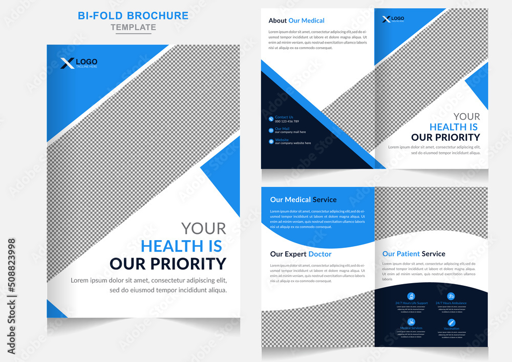 Healthcare Medical brochure presentation template, company profile ...