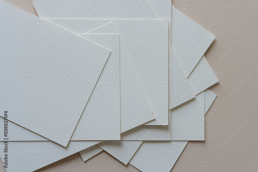 paper cards on a table Stock Photo | Adobe Stock