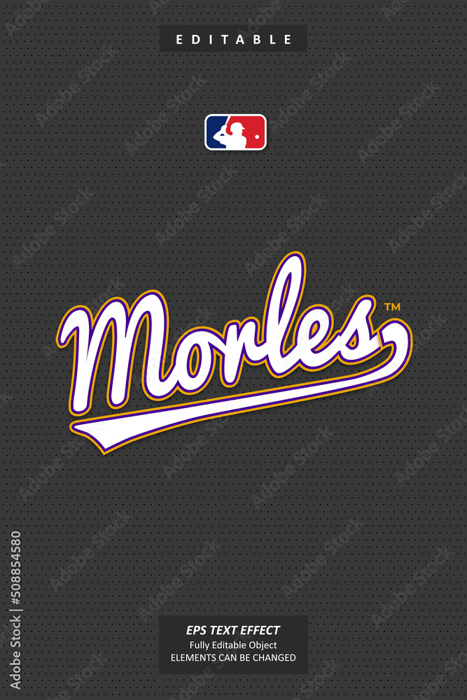 Dark Grey Jersey baseball team logo printable embroidery text effect ...