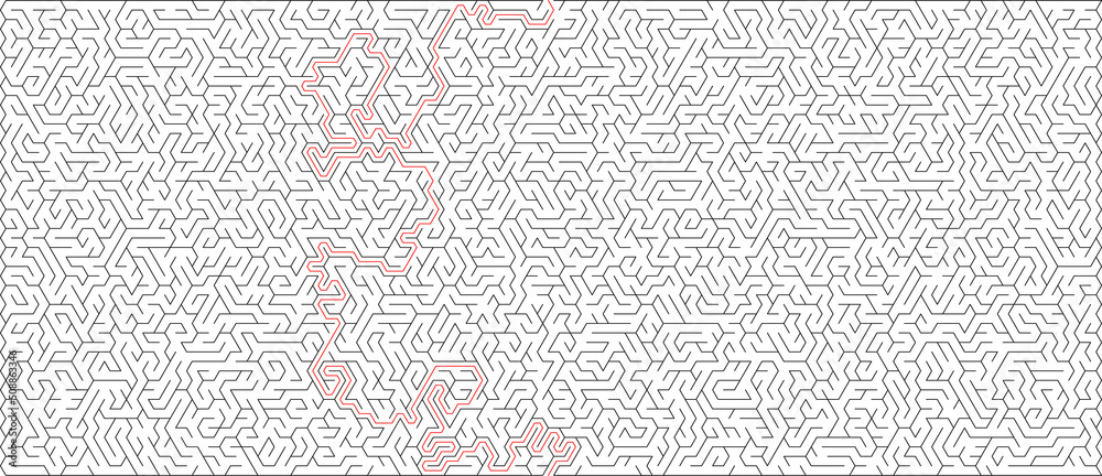 Maze vector illustration, logos and abstract backgrounds ideas Stock ...