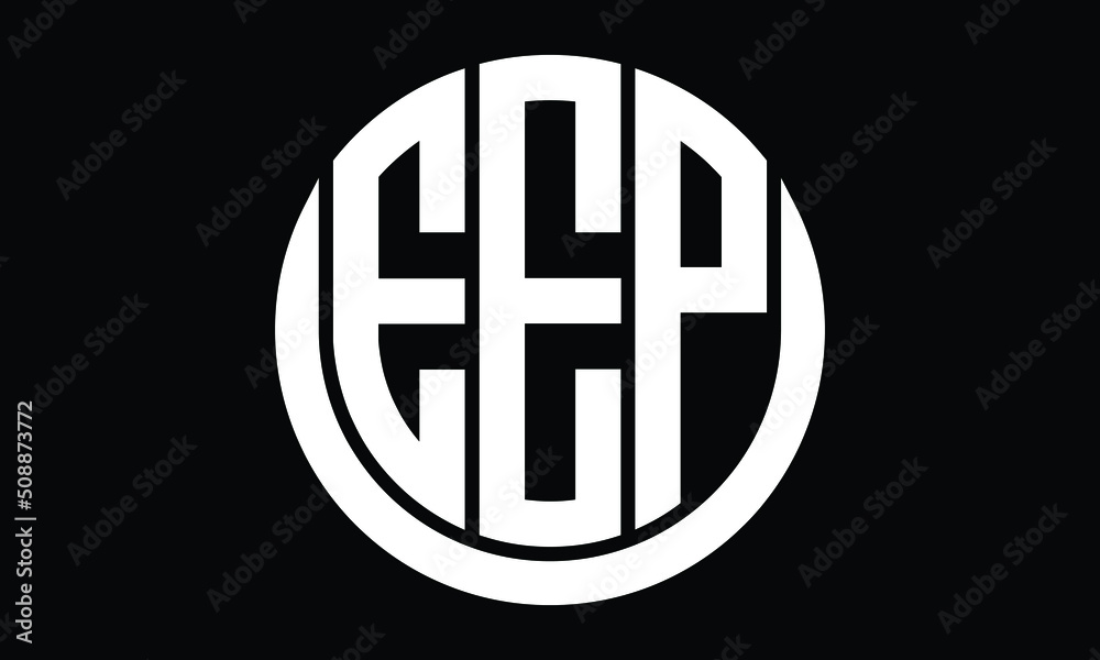 EEP shield in circle logo design vector template. monogram logo ...