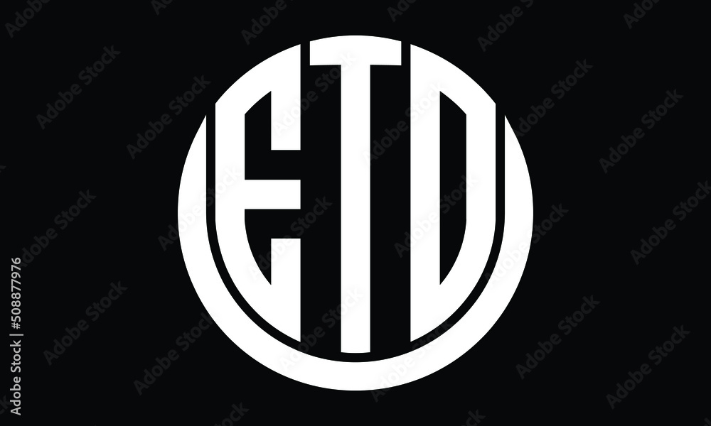 ETO shield in circle logo design vector template. monogram logo ...