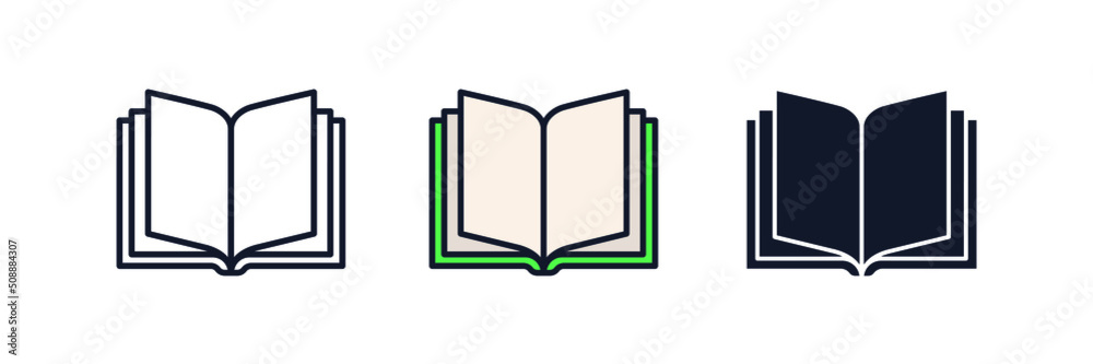 book icon symbol template for graphic and web design collection logo ...