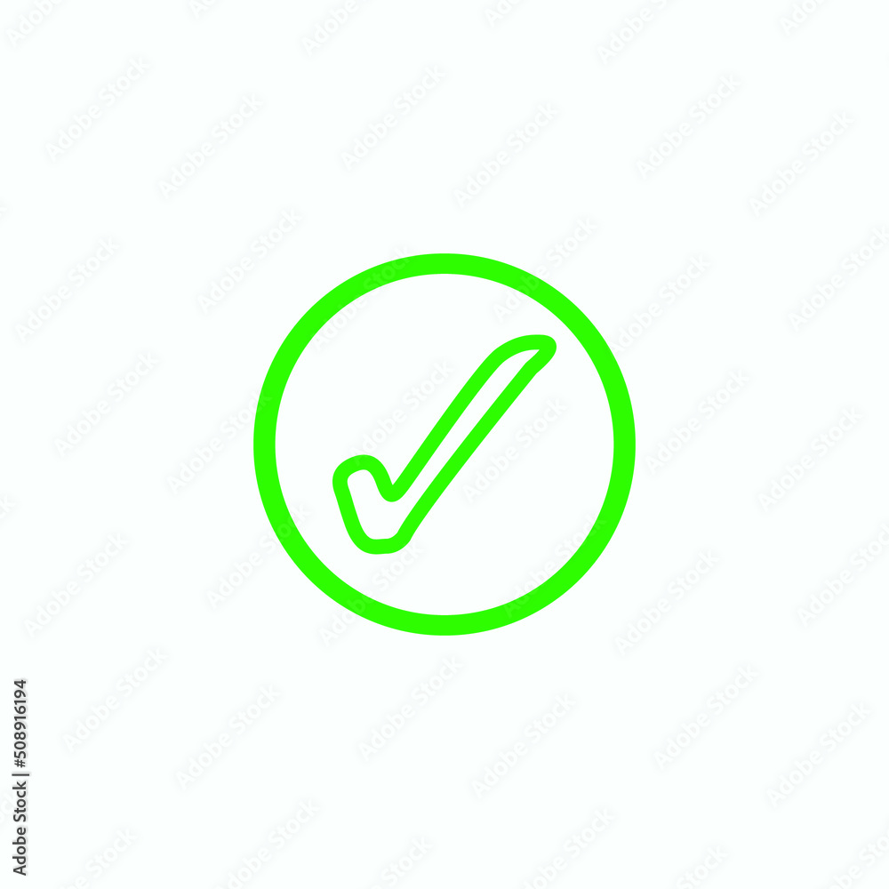 check mark icon Stock Vector | Adobe Stock