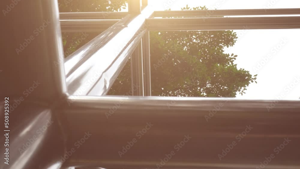 Metal railings for kids to climb in the park. Stock ビデオ | Adobe Stock