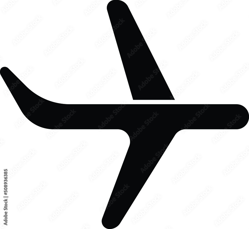 Plane icon. Airplane icon vector. Flight transport symbol. Travel ...