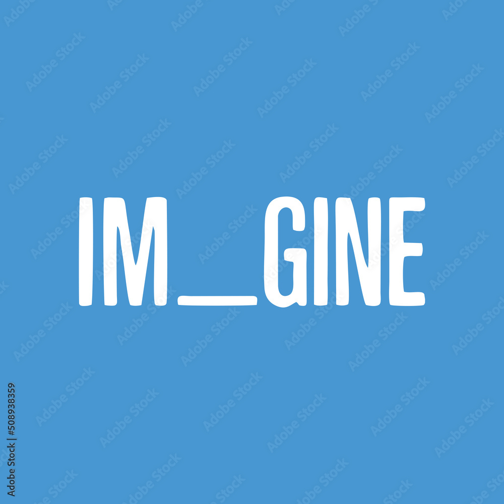 Imagine letter with logo design illustration. Imagine logo vector ...