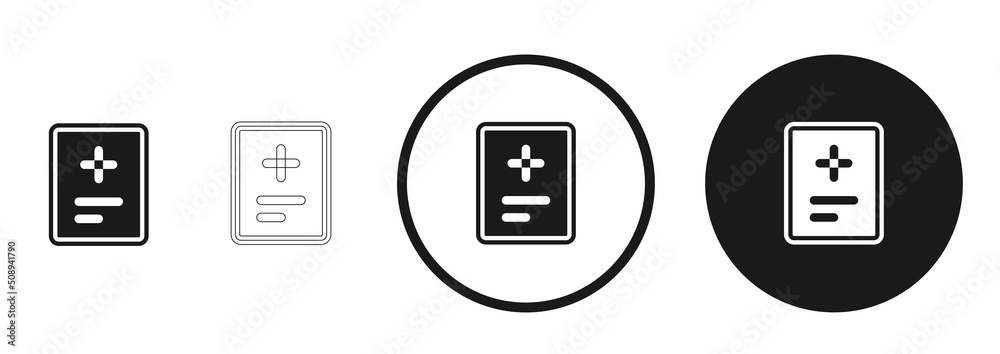document add icon . web icon set . icons collection flat. Simple vector ...