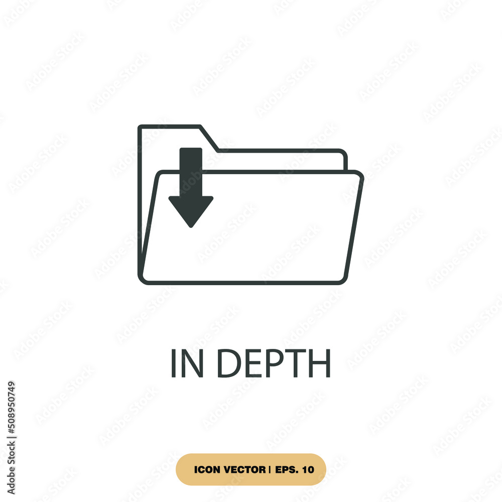 in depth icons symbol vector elements for infographic web Stock Vector ...
