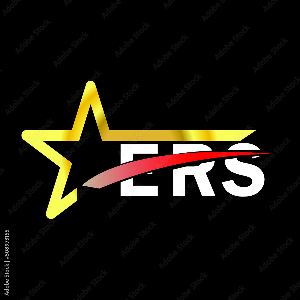 Vetor de ERS letter logo design. ERS creative letter logo. simple and ...