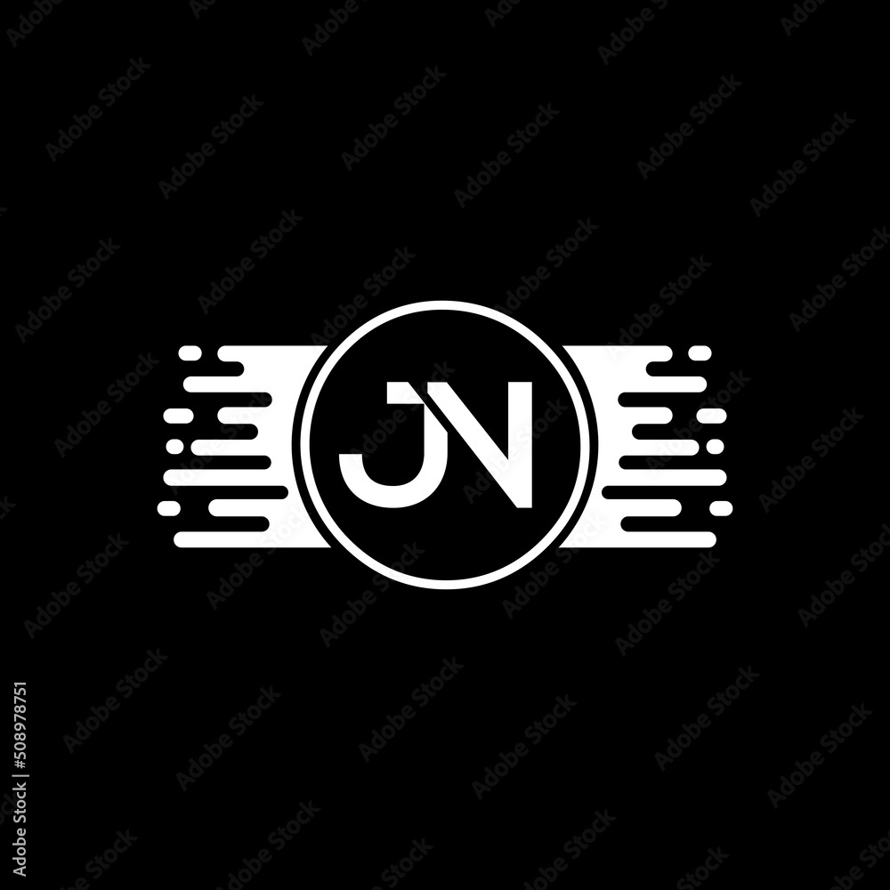 Initial Letter JN Logo Design Vector Template. Creative Abstract JN ...