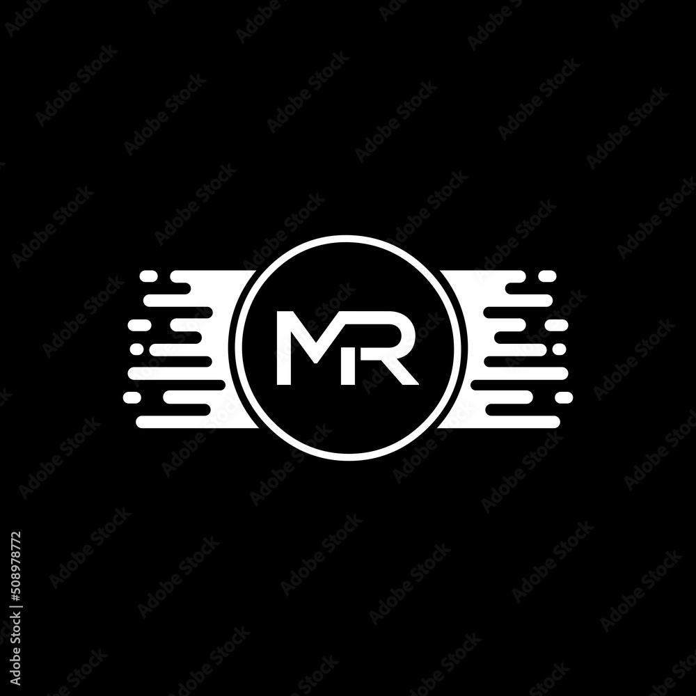 Initial Letter MR Logo Design Vector Template. Creative Abstract MR ...