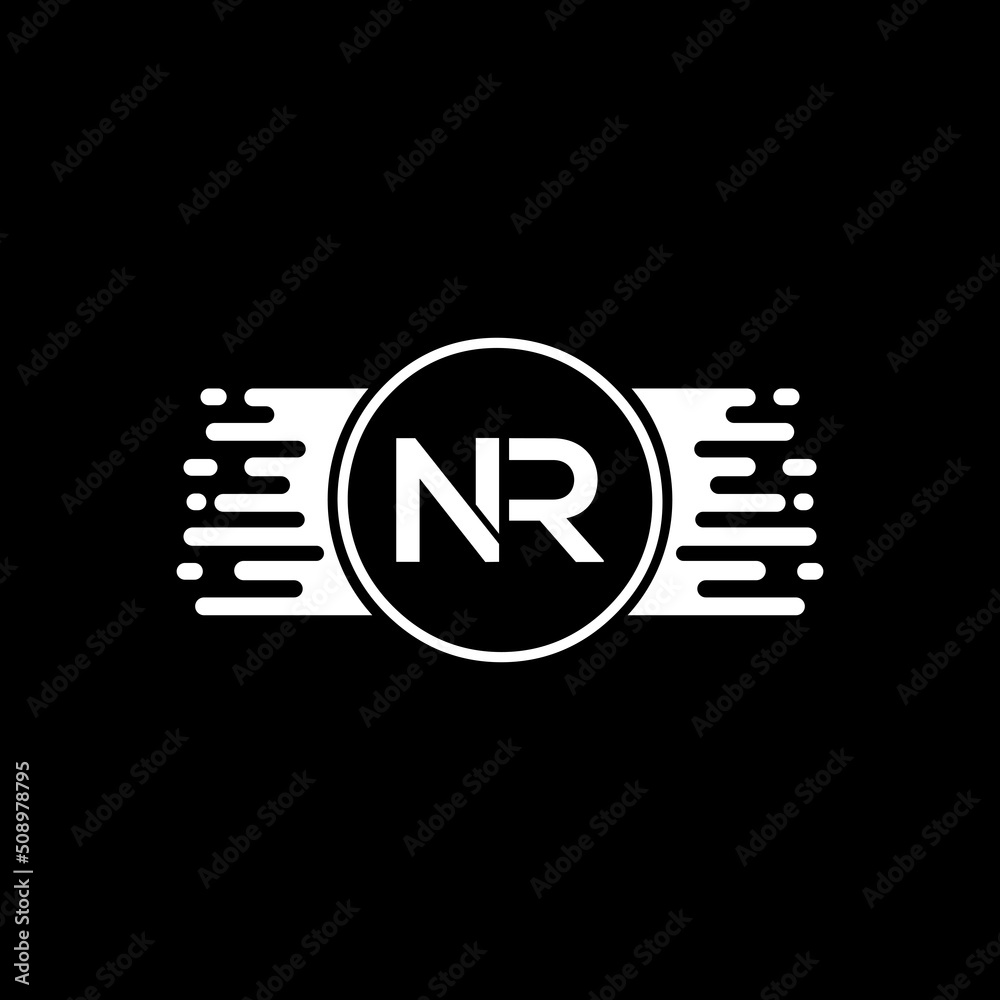 Initial Letter NR Logo Design Vector Template. Creative Abstract NR ...