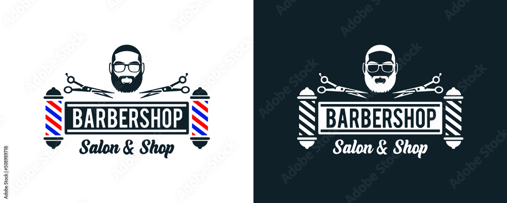 Barber shop badges. Barbers hand lettering. Design elements collection ...