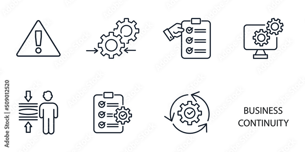 continuity icons set . continuity pack symbol vector elements for ...