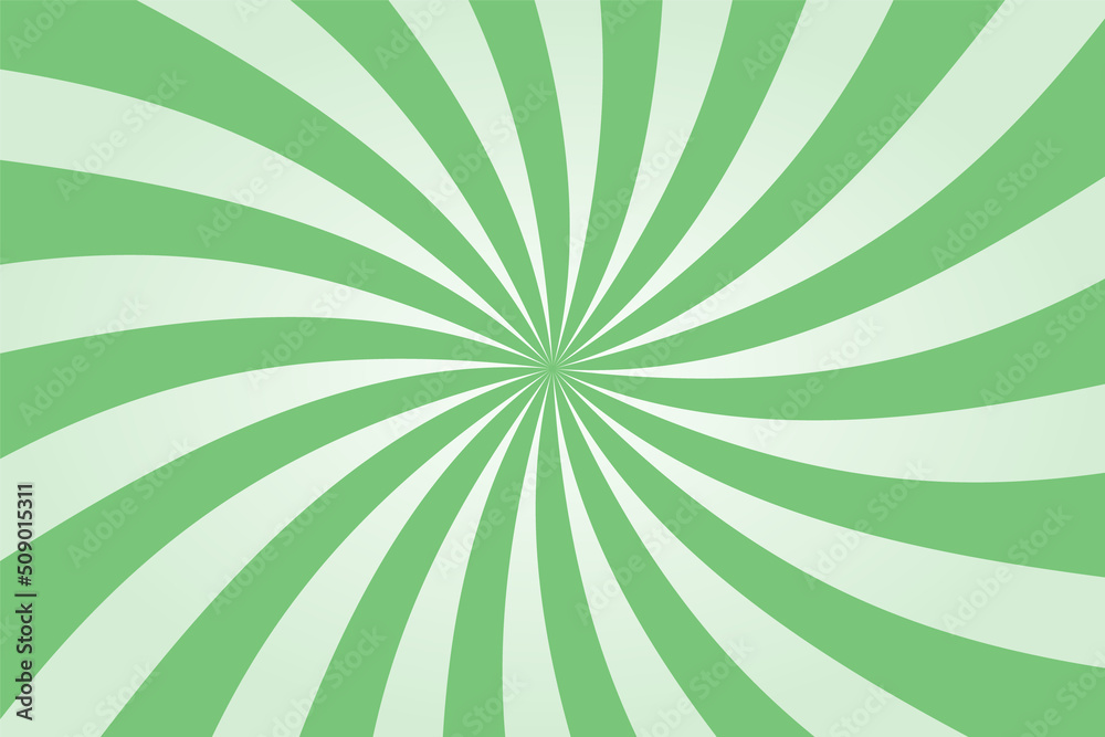 Green twisted sunburst background. Vintage swirling pattern wallpaper ...
