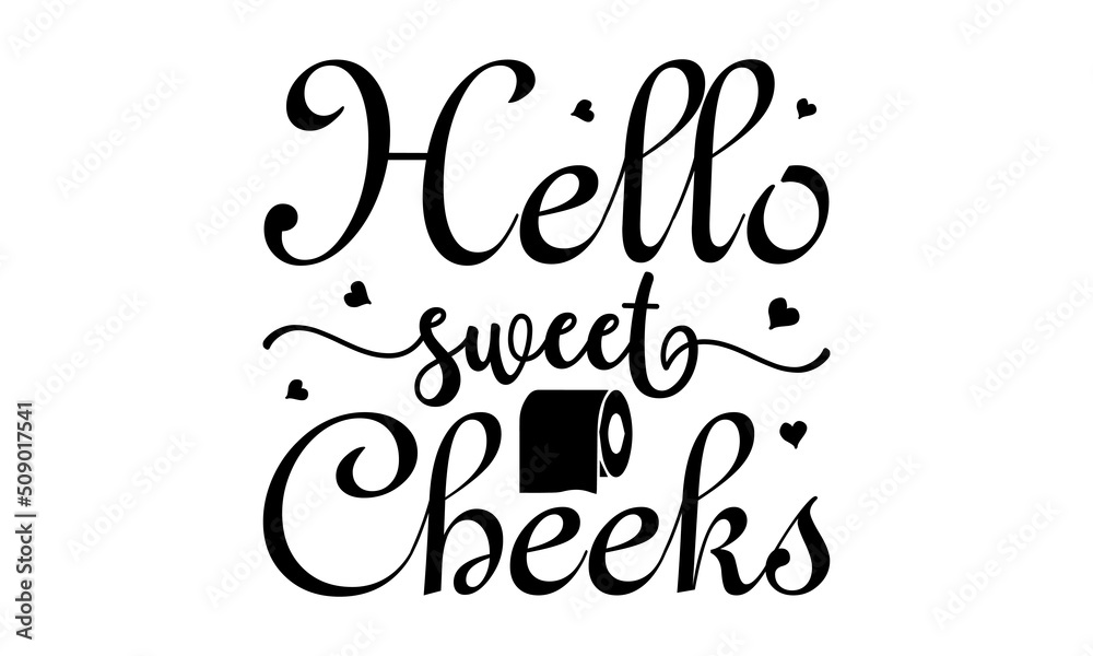 hello sweet cheeks - colored lettering with waves and fish. Baby vector ...