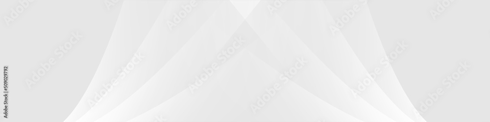 Abstract white shapes with silver light effect vector about modern ...