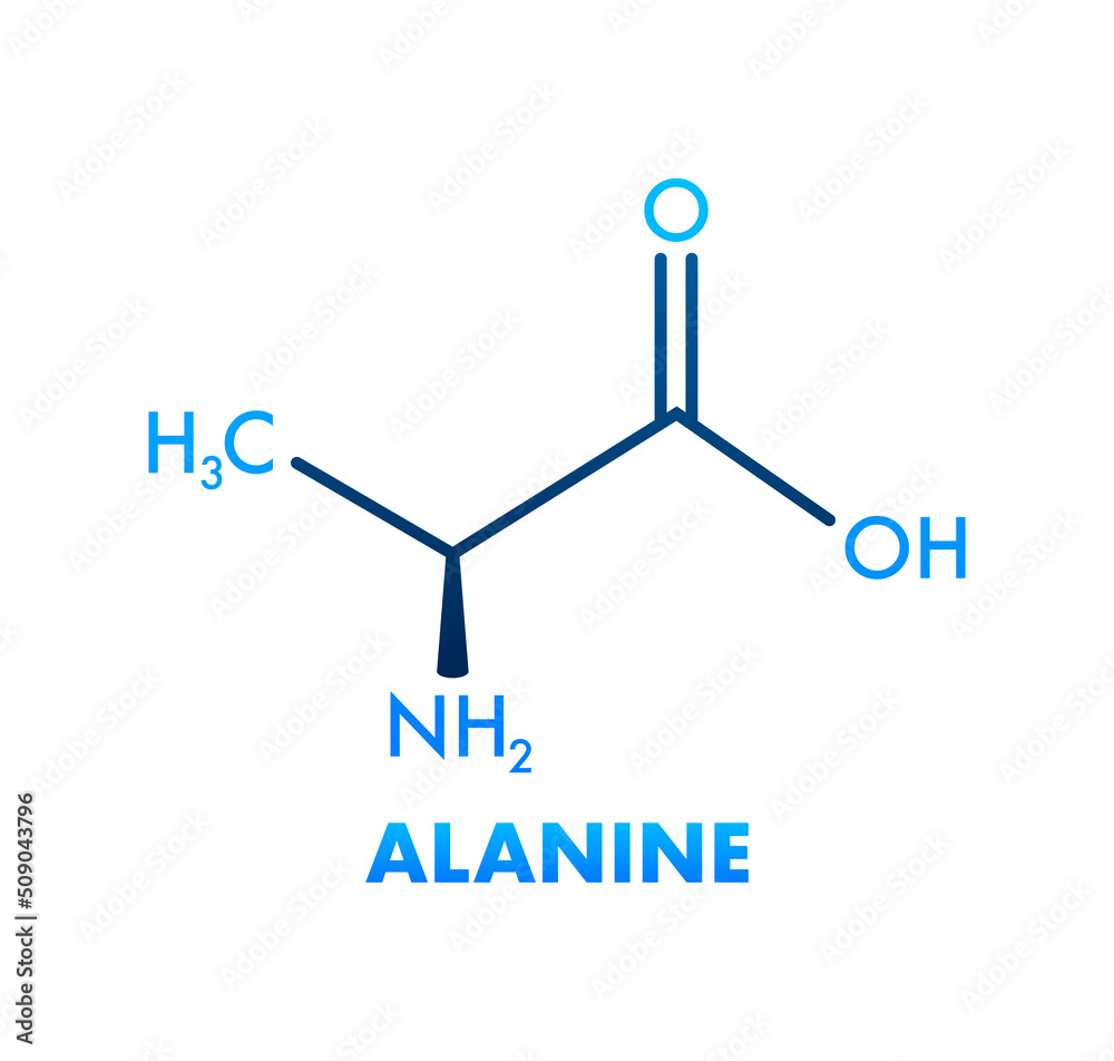 Alanine formula, great design for any purposes. Alanine formula Stock ...