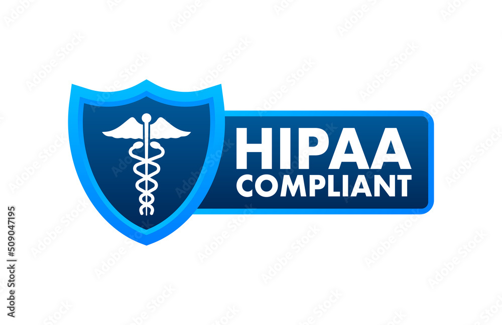 Hipaa compliant. Checkmark icon. Vector design. Logo symbol. Vector ...
