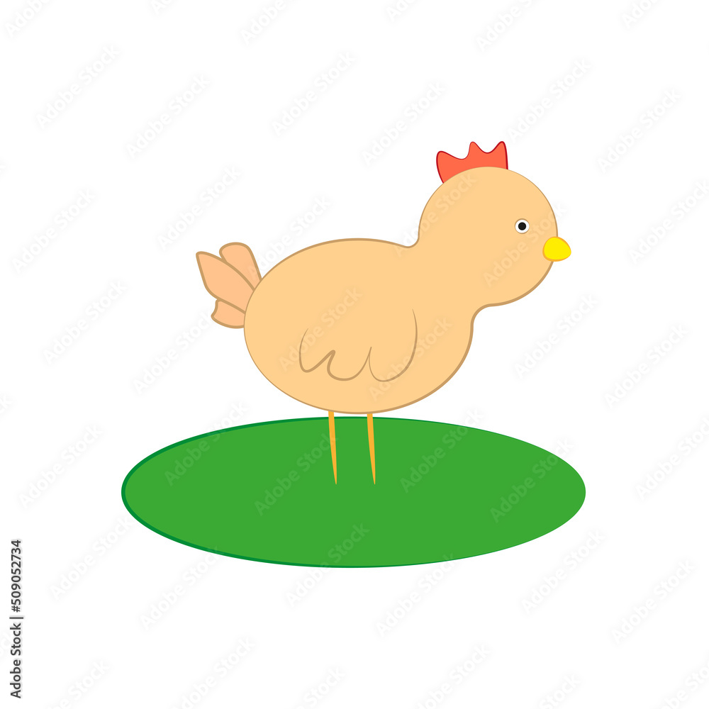 Cartoon chicken, great design for any purposes. Happy easter. Vector ...
