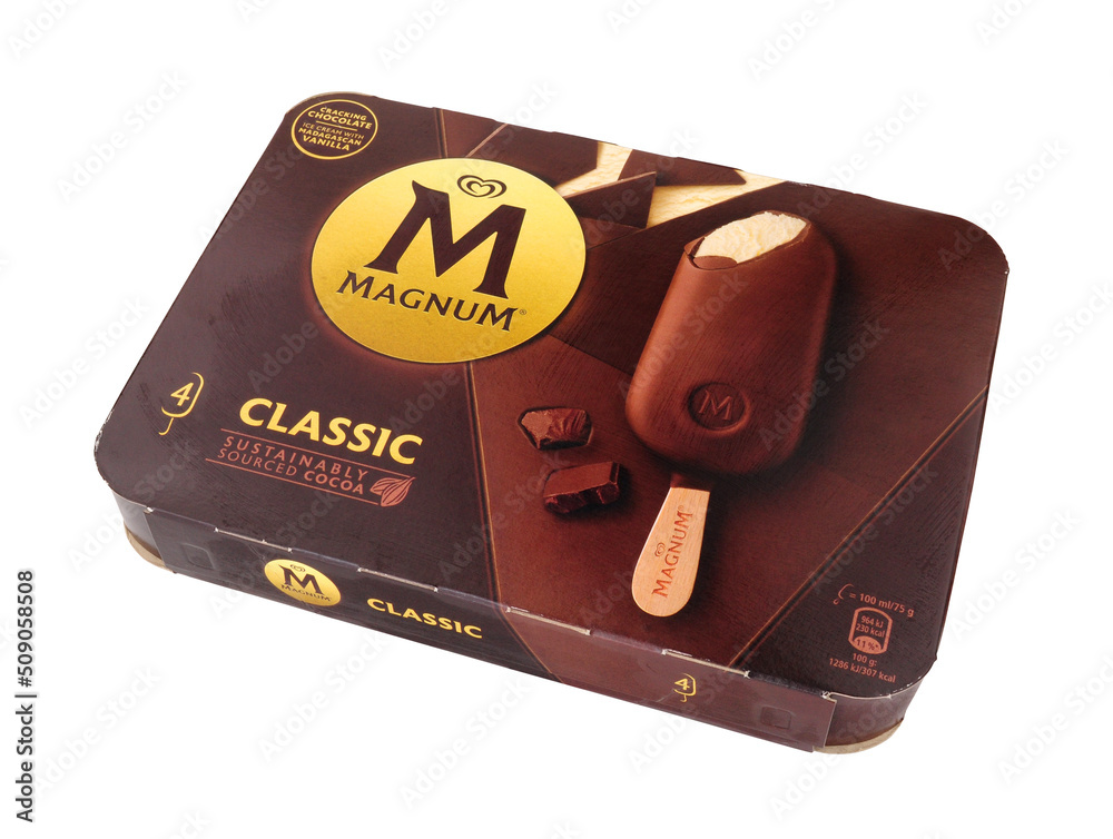 Foto de Magnum classic milk chocolate coated Madagascan vanilla ice ...