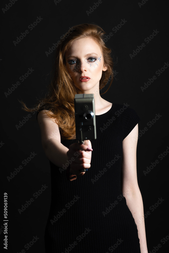 Beauty And Fashion Concept Portrait Of Beautiful With Long Hair