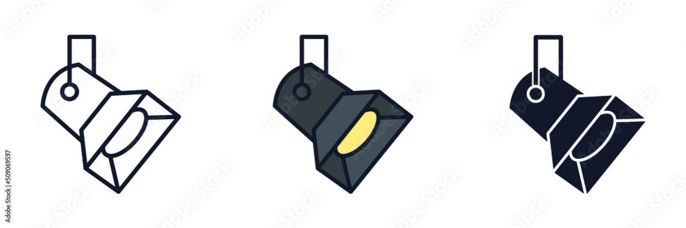 spotlight icon symbol template for graphic and web design collection ...