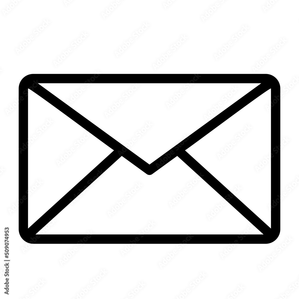 mail outline icon Stock Vector | Adobe Stock