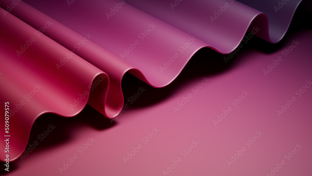 Ripple Purple and Pink Surface with Copy-Space. Trendy 3D Gradient ...