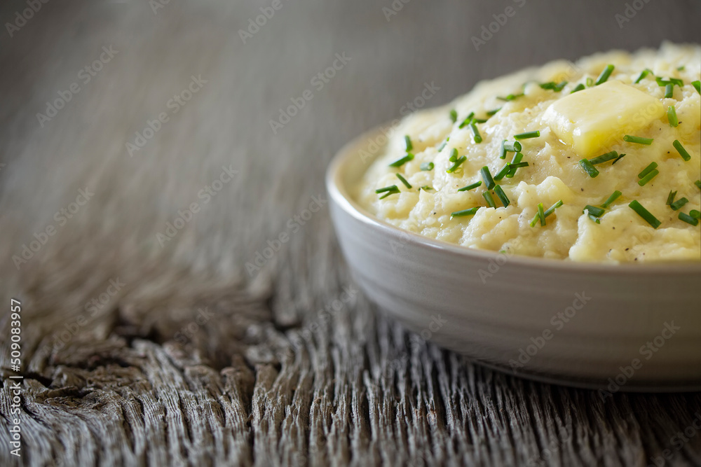 Creamy Mashed Root Vegetables - Healthy Mashed Potato Variation Stock ...