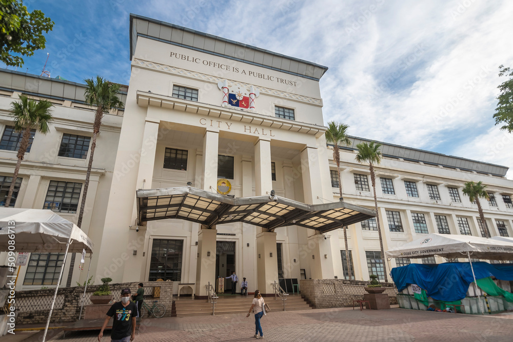 Cebu City, Philippines - May 2022: Cebu City Hall as seen from Plaza ...