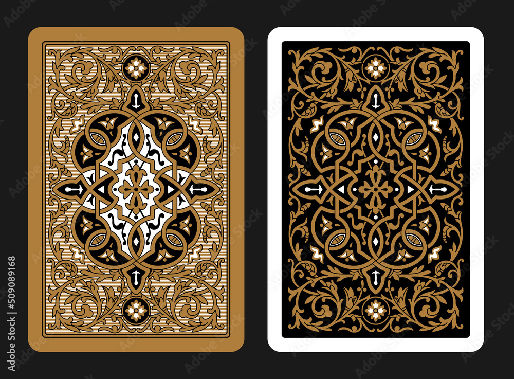 Photo & Art Print The reverse side of a playing card - back side ...