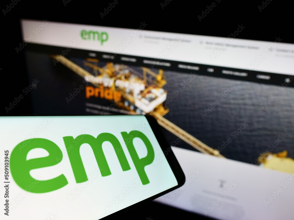 Stuttgart, Germany - 05-22-2022: Cellphone with logo of Indonesian ...