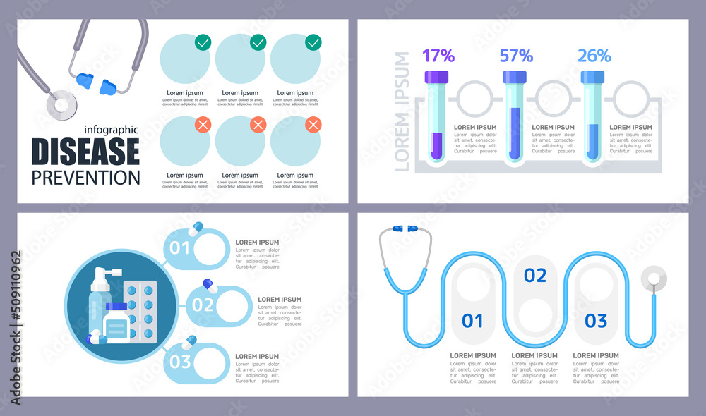 Professional medical service and care infographic chart design template ...