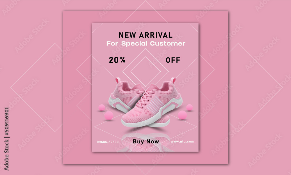 creative shoes poster design template, poster design ideas, Stock ...