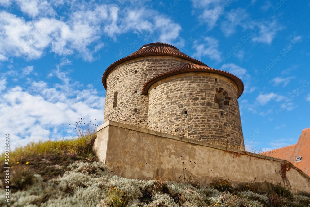 The romanesque rotunda of Our Lady and St. Catherine located in the ...