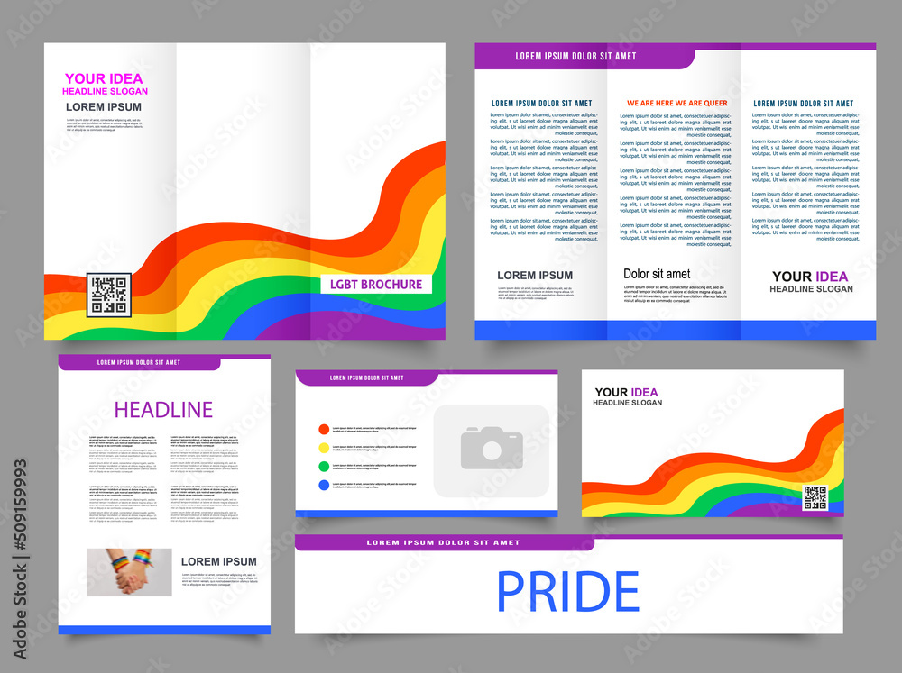 Happy Pride Month trendy social media template. Web online shopping ...