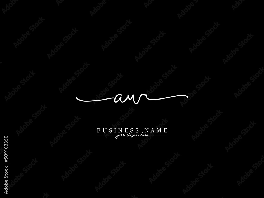 Signature AW Logo Icon, Letter Aw wa Signature Logo Image Vector Art ...