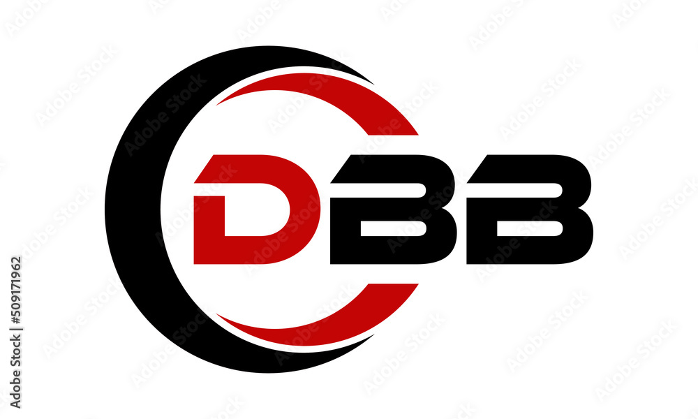 DBB swoosh three letter logo design vector template | monogram logo ...